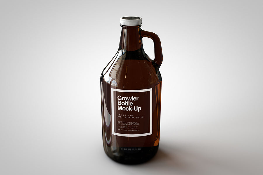 Growler Beer Bottle Mock-Up | Craft Beer Jug Mock-Up – The Sound Of ...