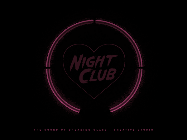 Animated Neon Sign Logo Mock-Up Version 1 – The Sound Of Breaking Glass ...